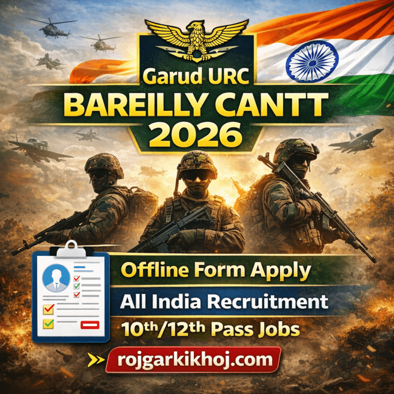 Army Garud Canteen Bareilly Cantt Recruitment 2026> Apply Now